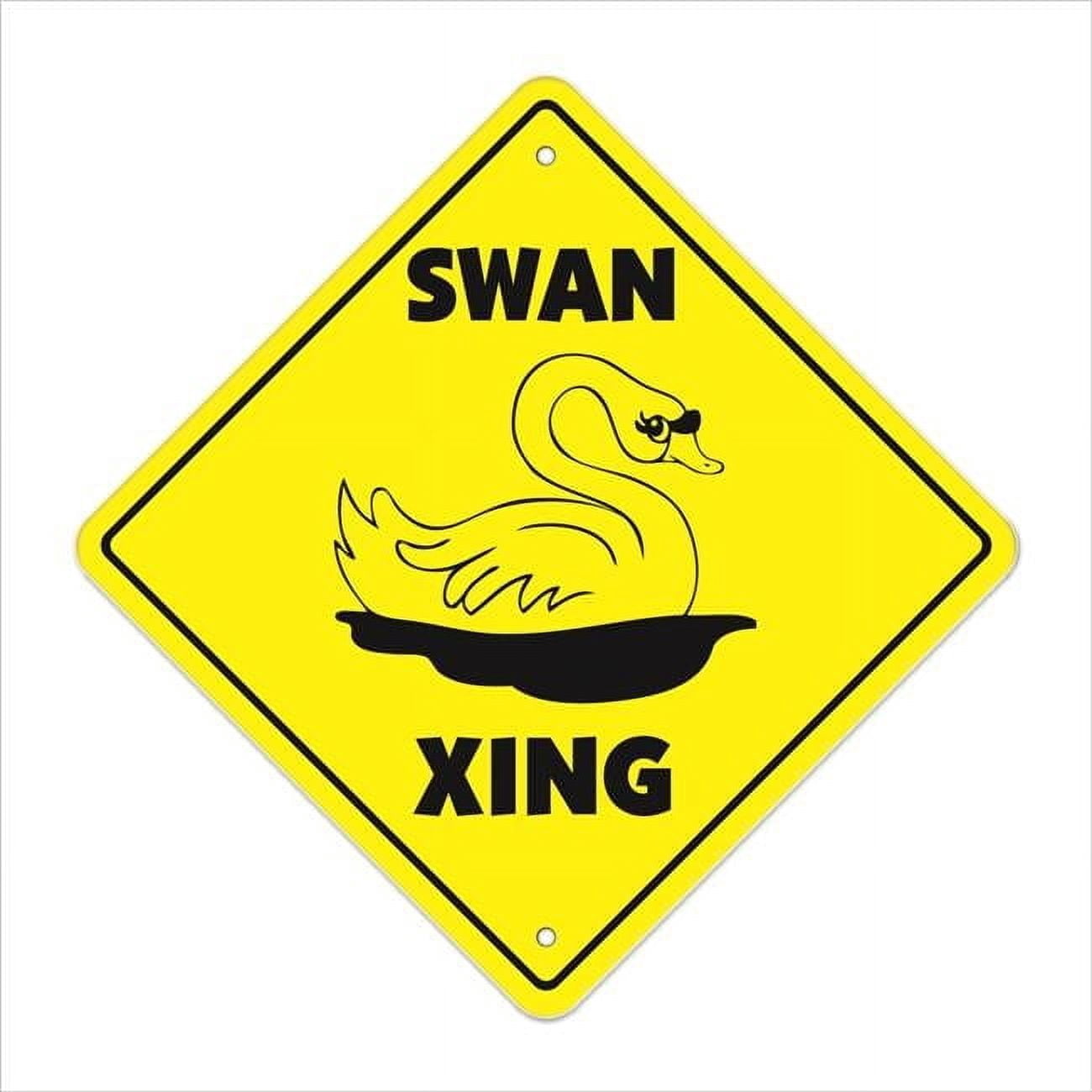 SignMission 12 x 12 in. Zone Xing Crossing Sign - Swan - Walmart.com