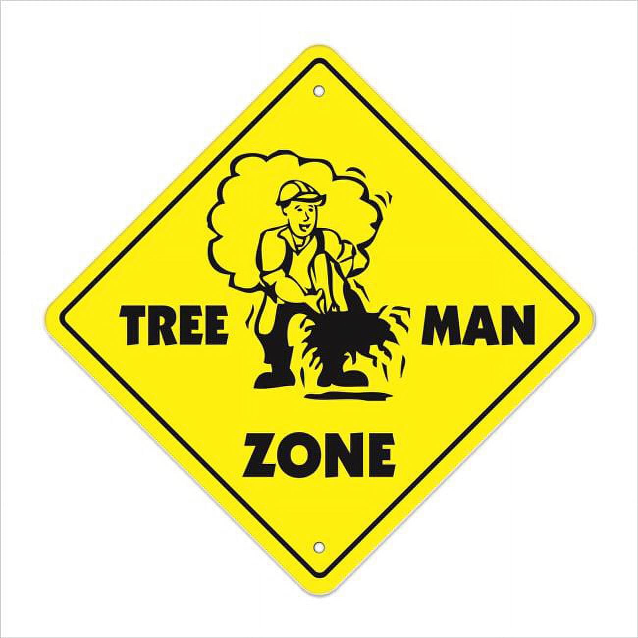 SignMission 12 x 12 in. Zone Xing Crossing Sign - Tree Man - Walmart.com