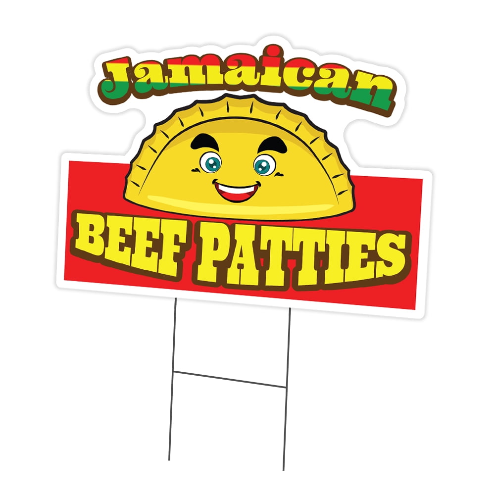 SignMission 12” x 16” Jamaican Beef Patties Yard Signs - Walmart.com