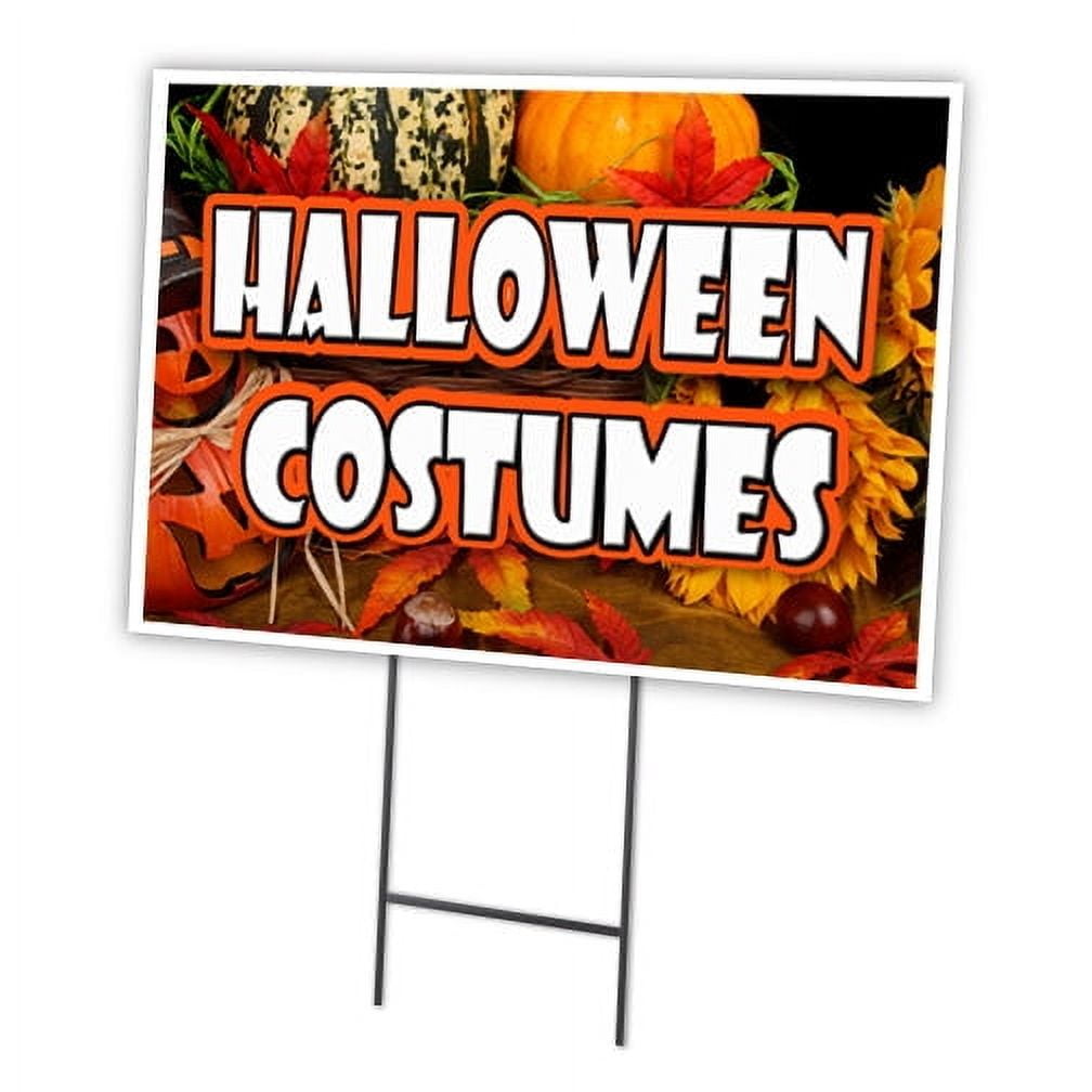 SignMission C-1216-DS-Halloween Costumes 12 x 16 in. Halloween Costumes ...