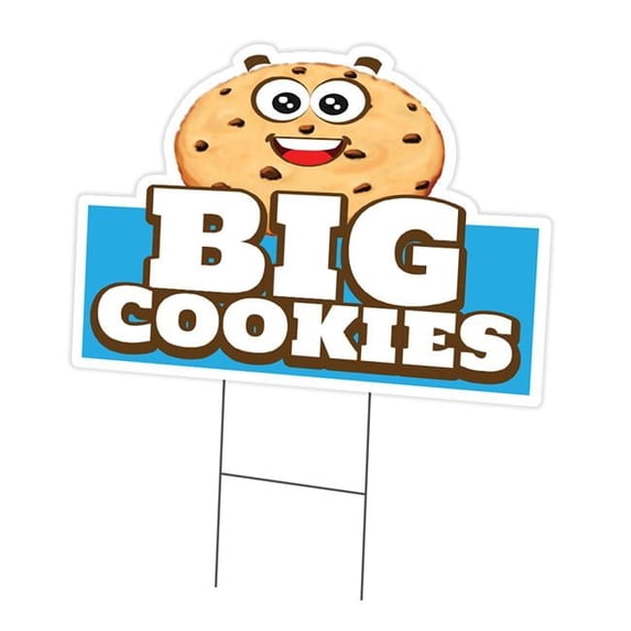 SignMission 12 x 16 in. Yard Sign & Stake - Big Cookies - Walmart.com