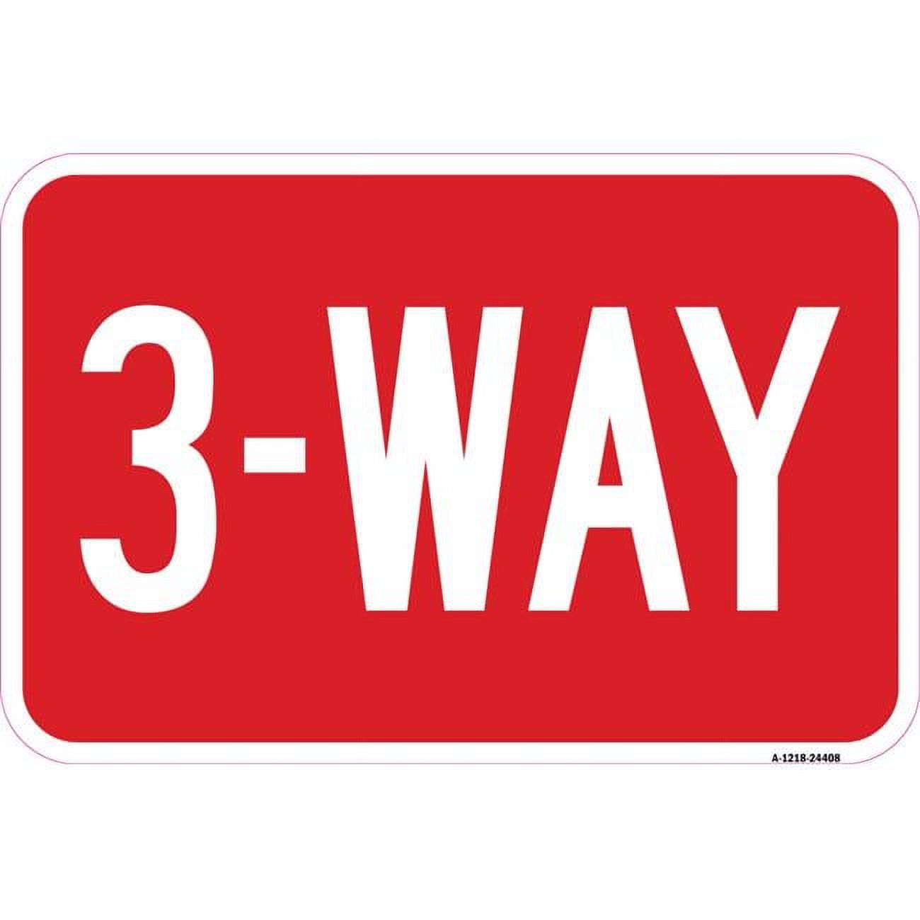 SignMission 12 x 18 in. Aluminum Sign - 3-Way - Walmart.com
