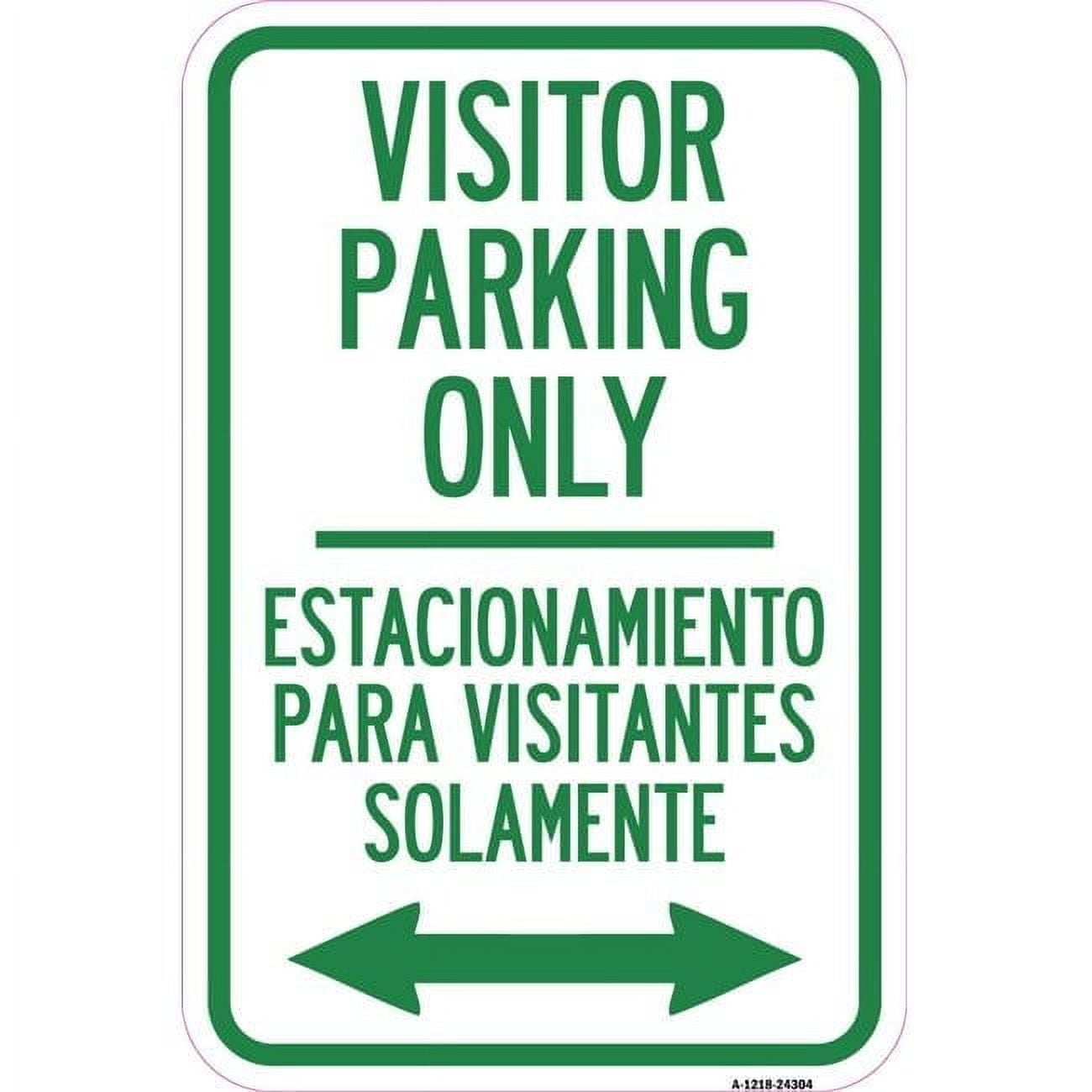 SignMission A-1218-24304 12 x 18 in. Aluminum Sign - Bilingual Reserved ...