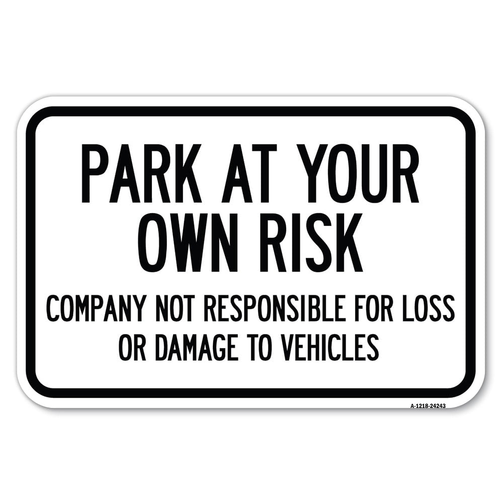 SignMission A-1218-24243 12 x 18 in. Aluminum Sign - Company Not ...
