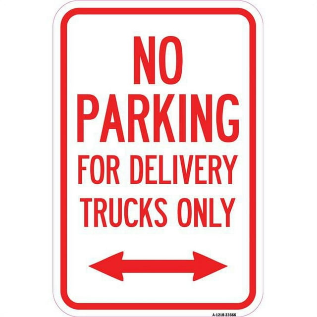 SignMission 12 x 18 in. Aluminum Sign - No Parking Sign No Parking for ...