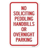 SignMission A-1218-24973 12 x 18 in. Aluminum Sign - No Soliciting ...