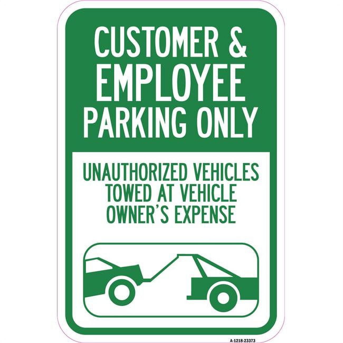 SignMission 12 x 18 in. Aluminum Sign - Parking Restriction Sign ...