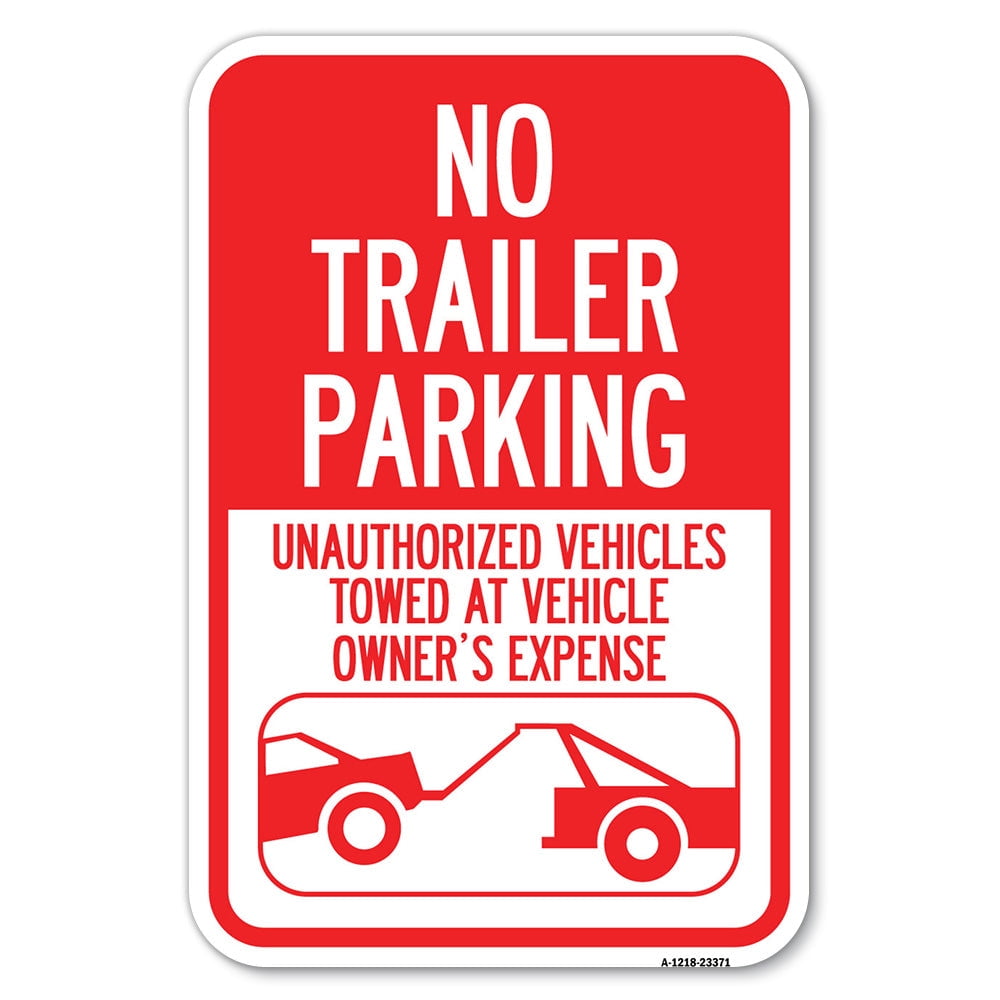 SignMission A-1218-23371 12 x 18 in. Aluminum Sign - Parking ...