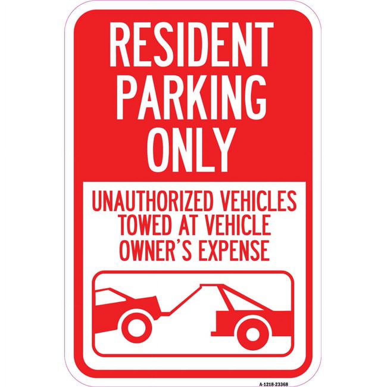 12 x 18 in. Aluminum Sign - No Parking Sign No Truck Parking ...