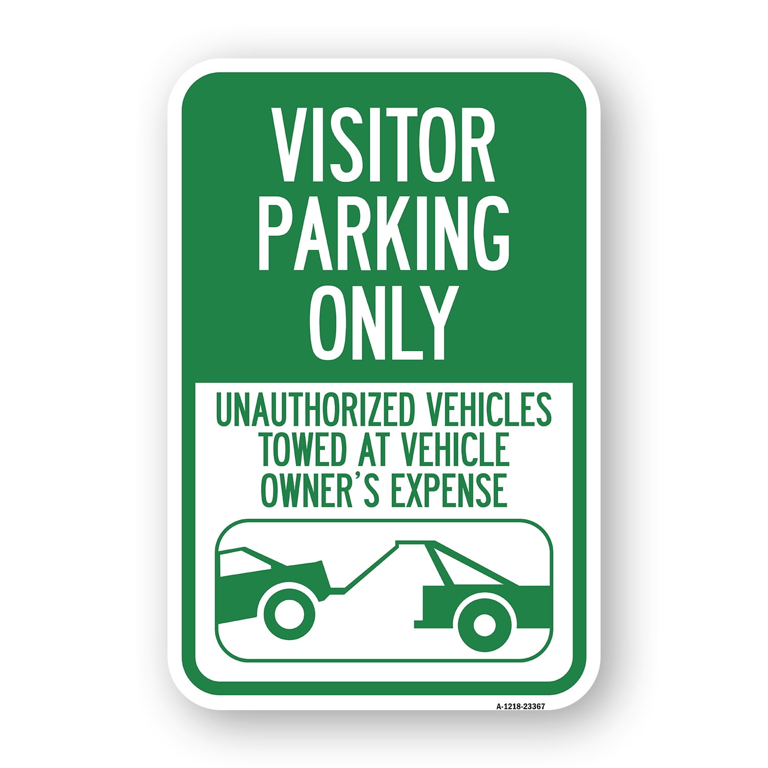 SignMission A-1218-23367 12 x 18 in. Aluminum Sign - Parking ...