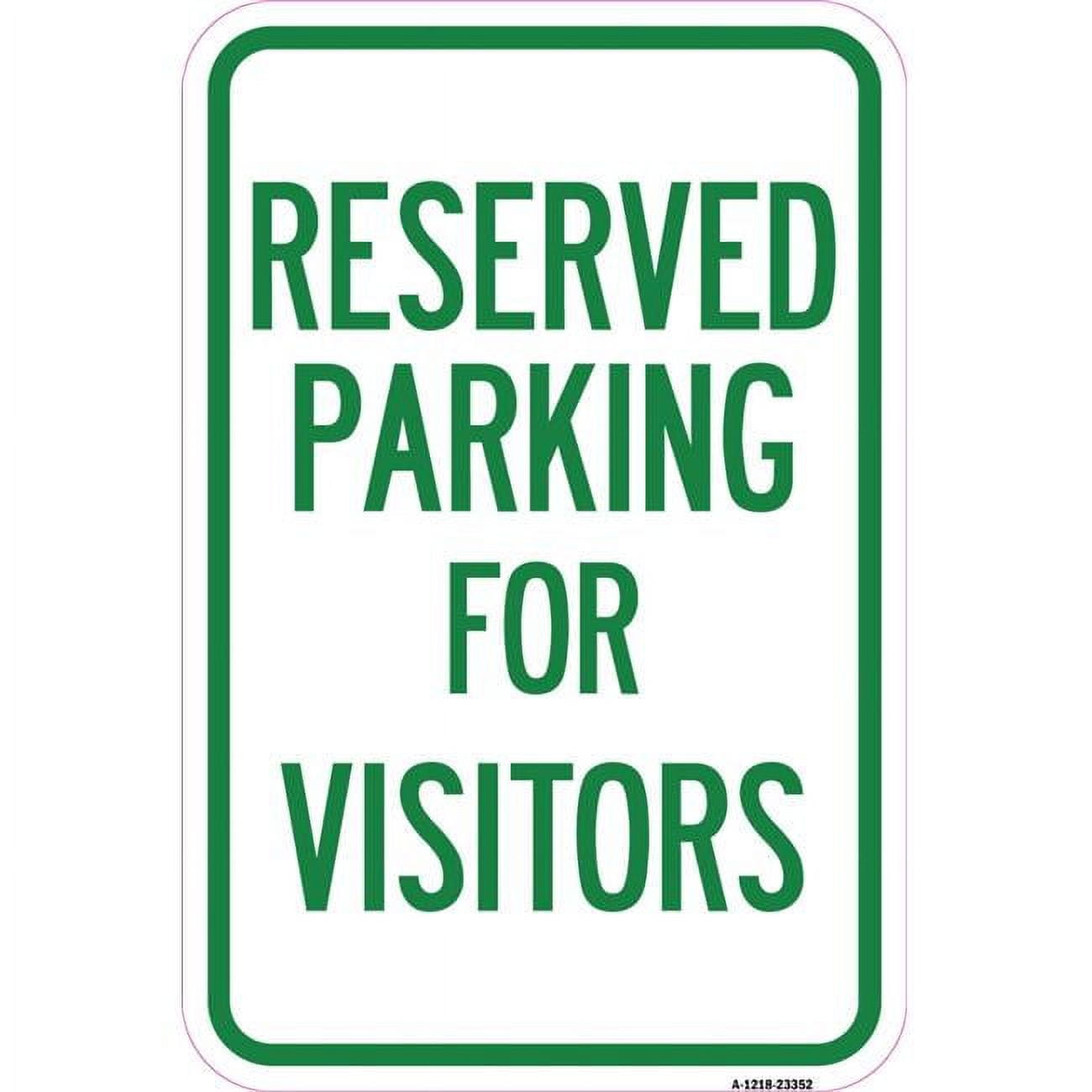 SignMission 12 x 18 in. Aluminum Sign - Parking Space Reserved Sign ...