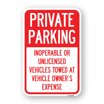 SignMission A-1218-22827 12 x 18 in. Aluminum Sign - Tenant Parking ...