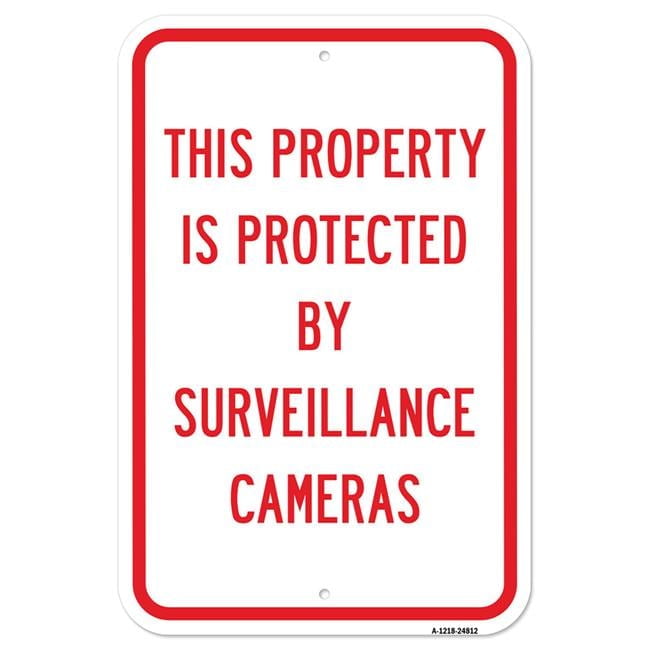 SignMission 12 x 18 in. Aluminum Sign - Property Protected by ...