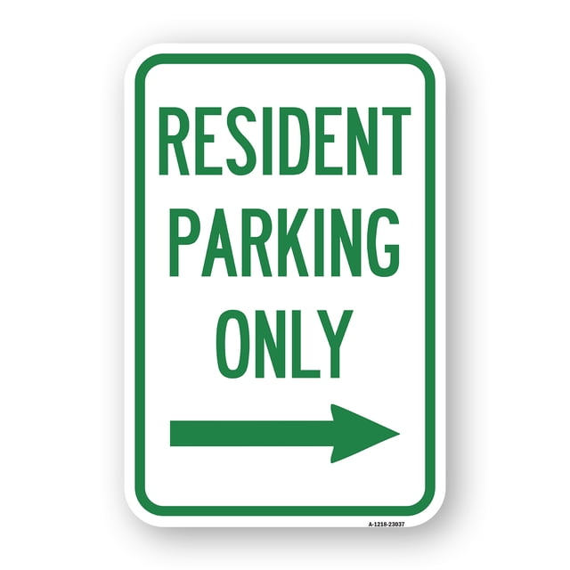 SignMission A-1218-23037 12 x 18 in. Aluminum Sign - Reserved Parking ...