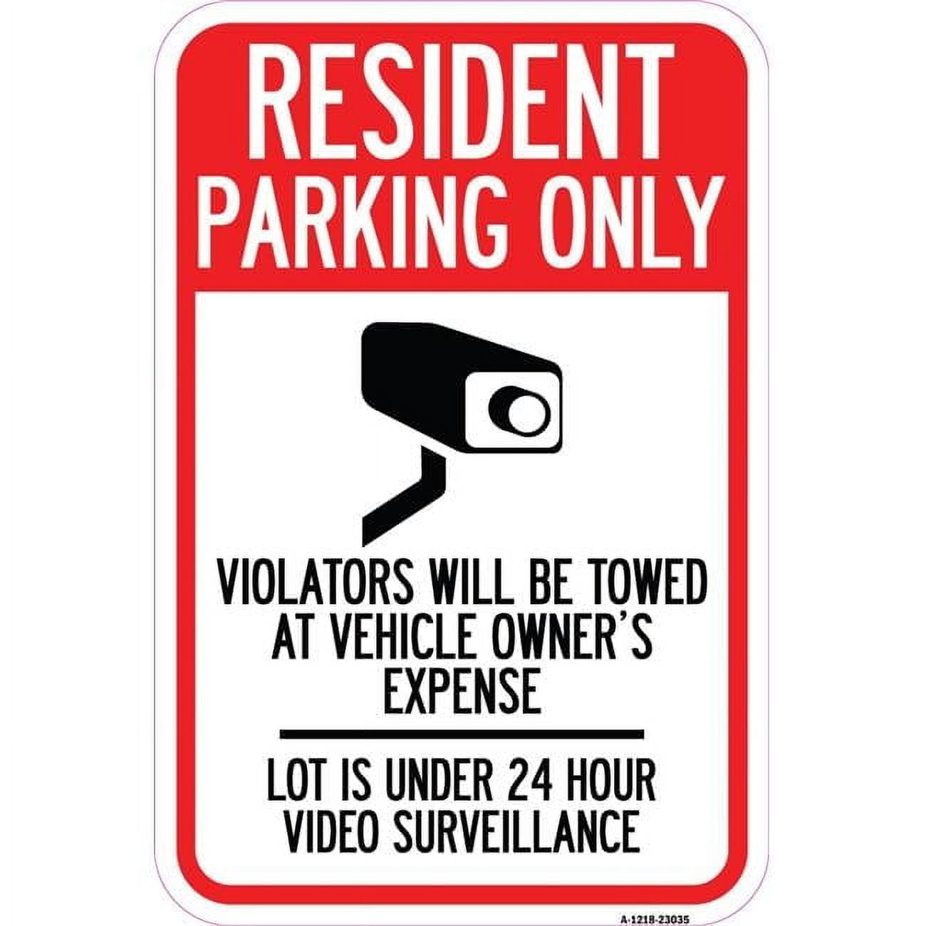 SignMission A-1218-23035 12 x 18 in. Aluminum Sign - Reserved Parking ...