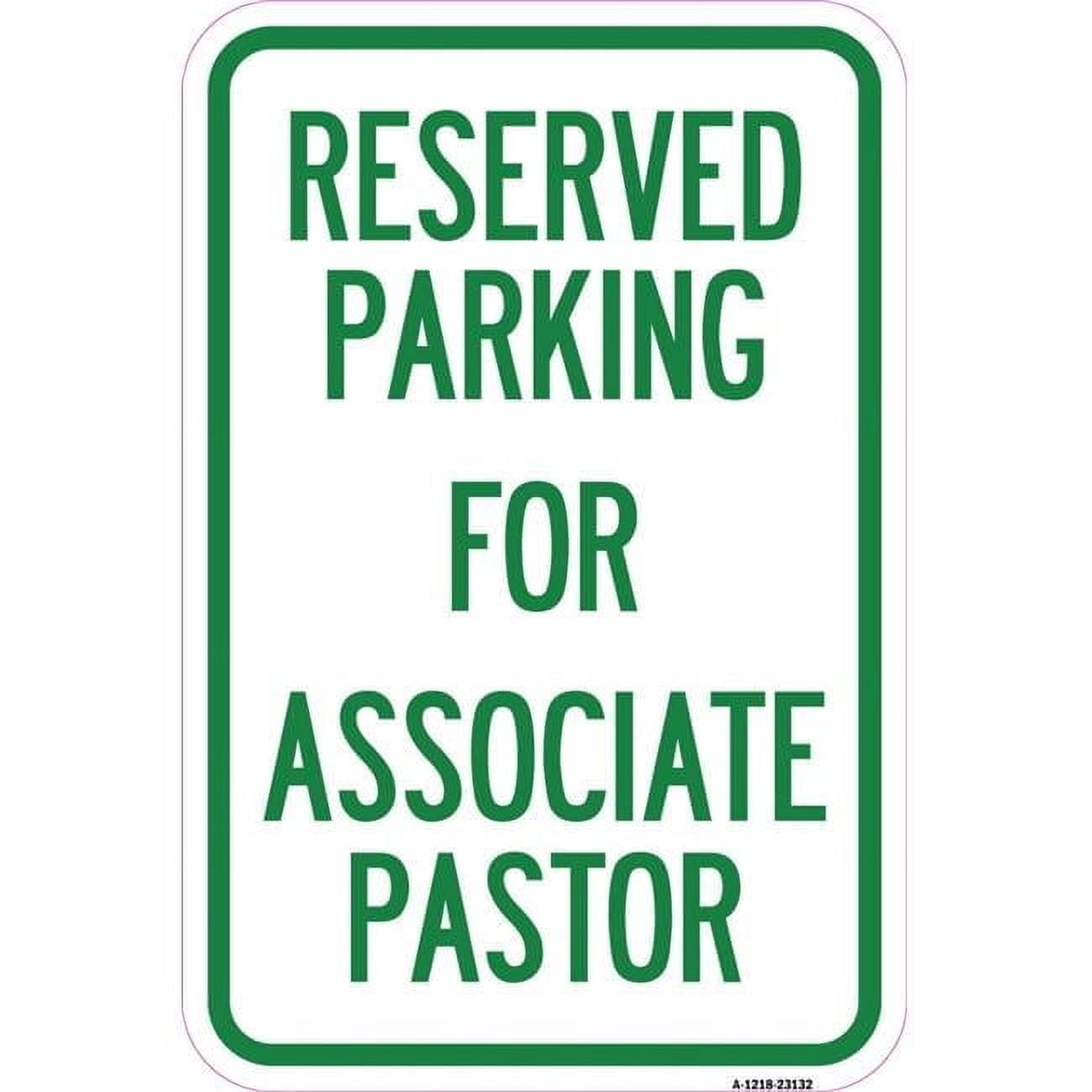 SignMission 12 x 18 in. Aluminum Sign - Reserved Parking for Associate ...