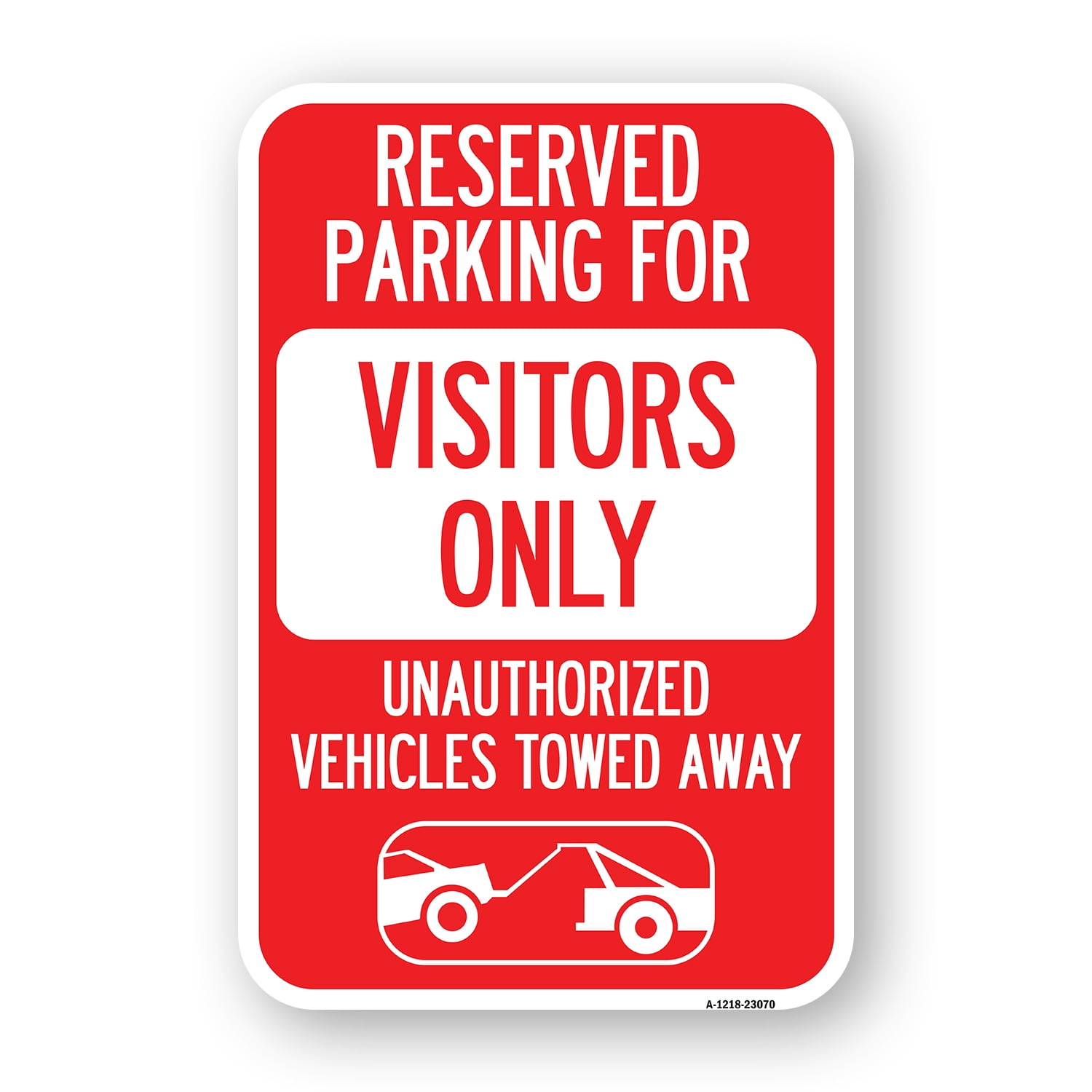 SignMission A-1218-23070 12 x 18 in. Aluminum Sign - Reserved Parking ...