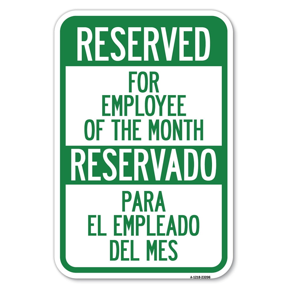 Reserved for Employee of the Month - Reservado Para El Empleado Del Mes ...