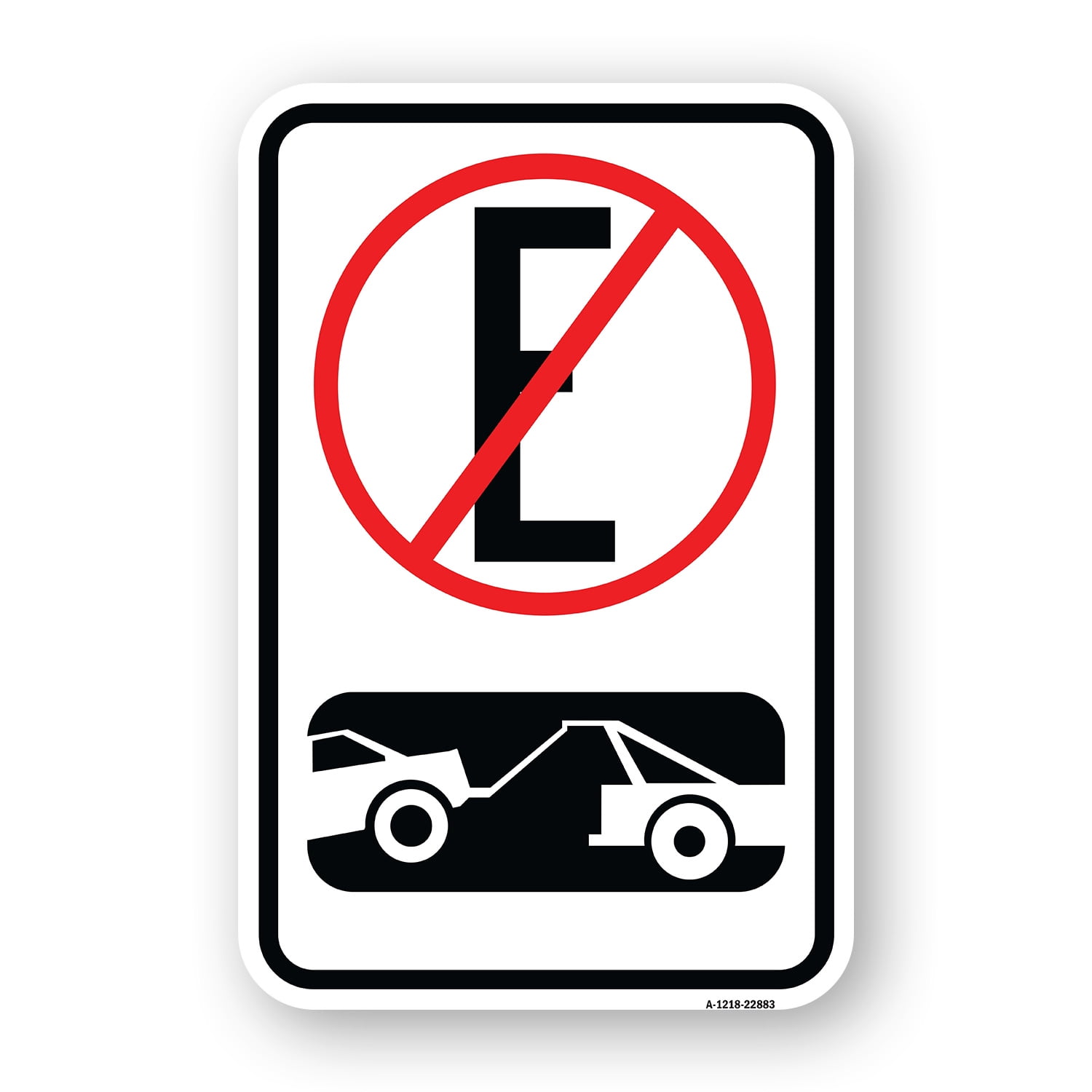 Spanish Parking Control Sign No Estacionar (No Parking) (With Symbol ...