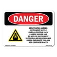 OSHA Danger Sign - Asphyxiation Hazard Instrument | Aluminum Sign ...