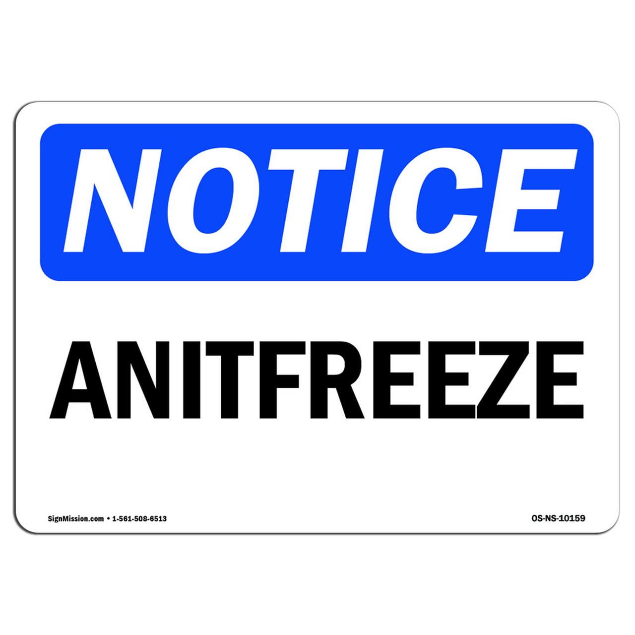 SignMission OS-NS-A-1218-L-10159 12 x 18 in. OSHA Notice Sign ...