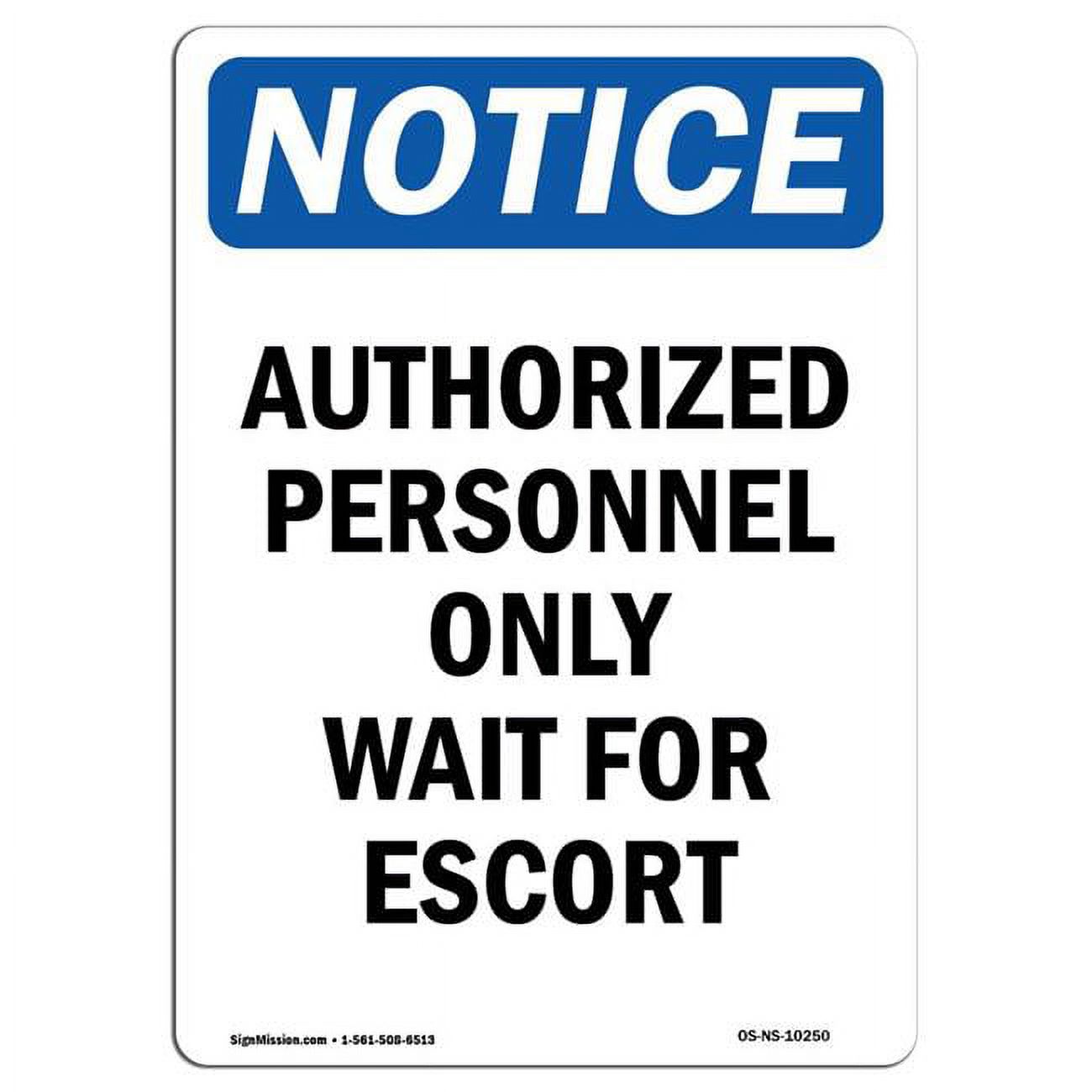 12 x 18 in. OSHA Notice Sign - Please Wait in the Waiting Room ...