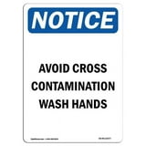 SignMission 12 x 18 in. OSHA Notice Sign - Avoid Cross Contamination ...