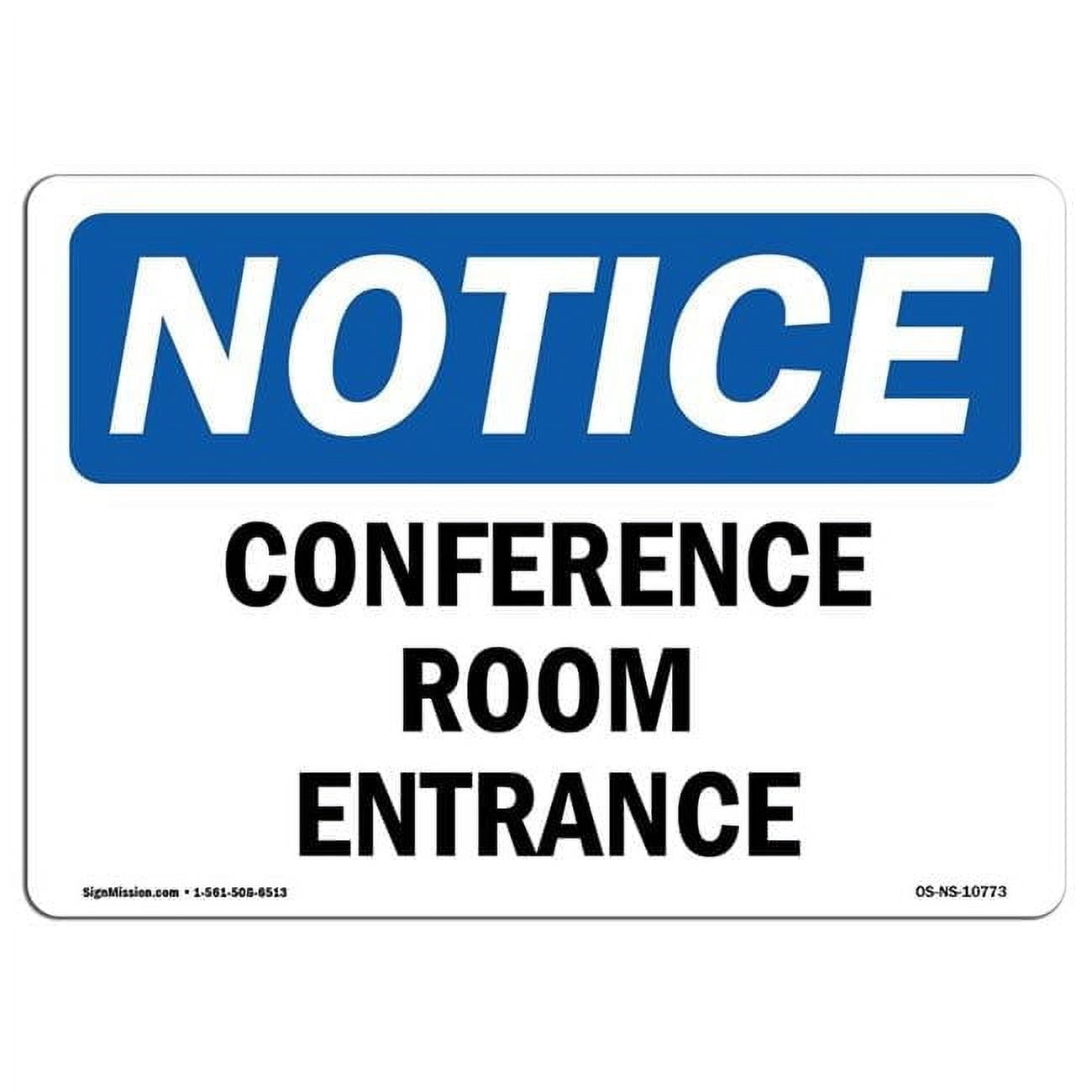 SignMission OS-NS-A-1218-L-10773 12 x 18 in. OSHA Notice Sign ...