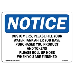 SignMission OS-NS-A-1218-L-14601 12 x 18 in. OSHA Notice Sign - No Food ...