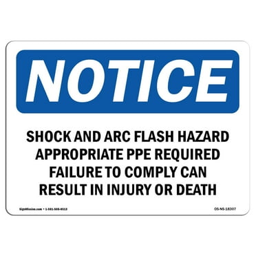 SignMission OS-WS-A-1218-L-12140 12 x 18 in. OSHA Warning Sign ...