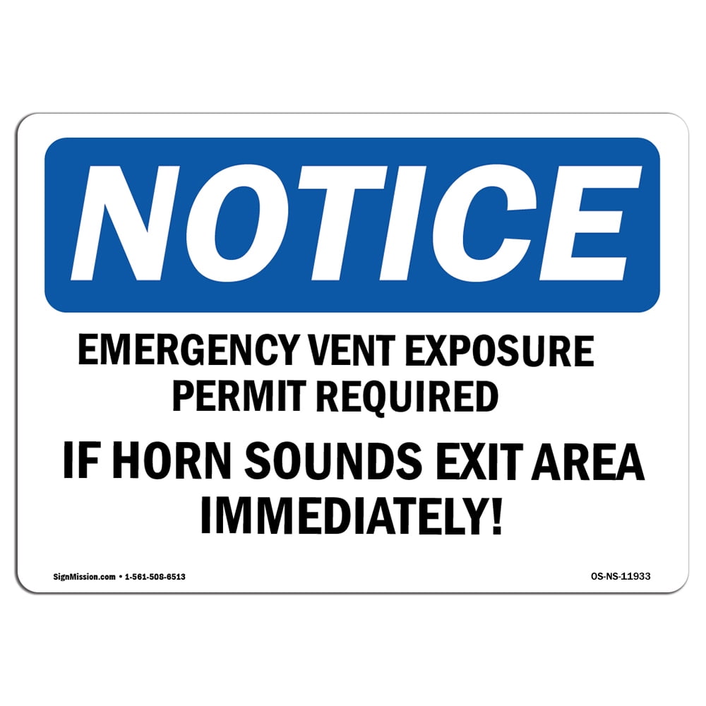 SignMission OS-NS-A-1218-L-11933 12 x 18 in. OSHA Notice Sign ...