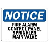 SignMission 12 x 18 in. OSHA Notice Sign - Fire Alarm Control Panel ...