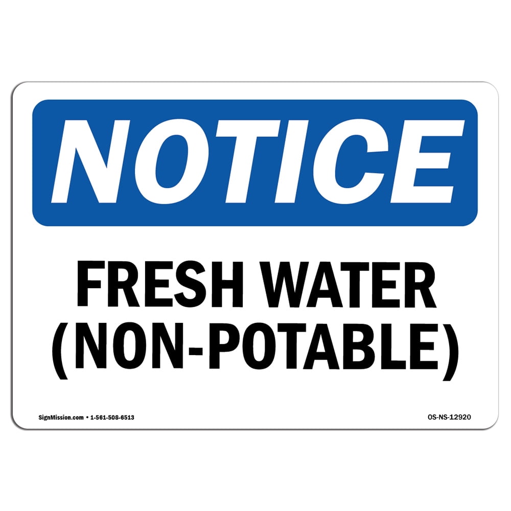 SignMission OS-NS-A-1218-L-12920 12 x 18 in. OSHA Notice Sign - Fresh ...