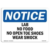 SignMission OS-NS-A-1218-L-13920 12 x 18 in. OSHA Notice Sign - Lab No ...