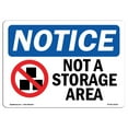 SignMission OS-NS-A-1218-L-16252 12 x 18 in. OSHA Notice Sign - Not a ...