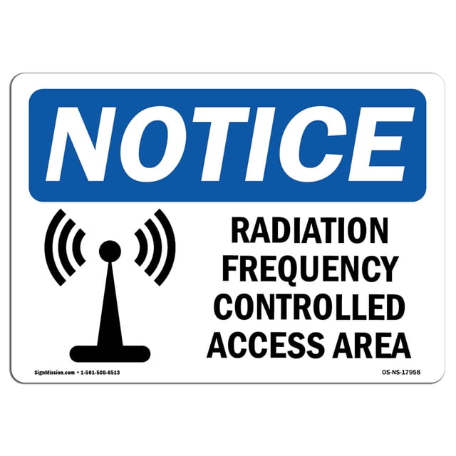 SignMission OS-NS-A-1218-L-17958 12 x 18 in. OSHA Notice Sign - Radio ...