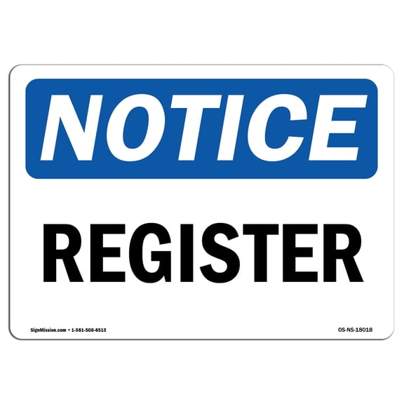 SignMission OS-NS-A-1218-L-15593 12 x 18 in. OSHA Notice Sign ...