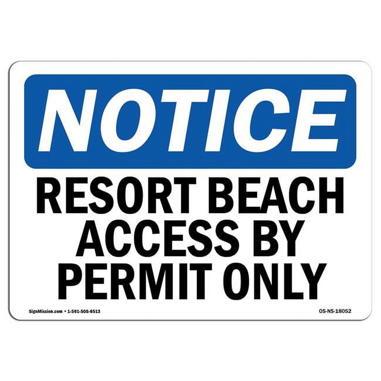 SignMission OS-NS-A-1218-L-18052 12 x 18 in. OSHA Notice Sign - Resort ...