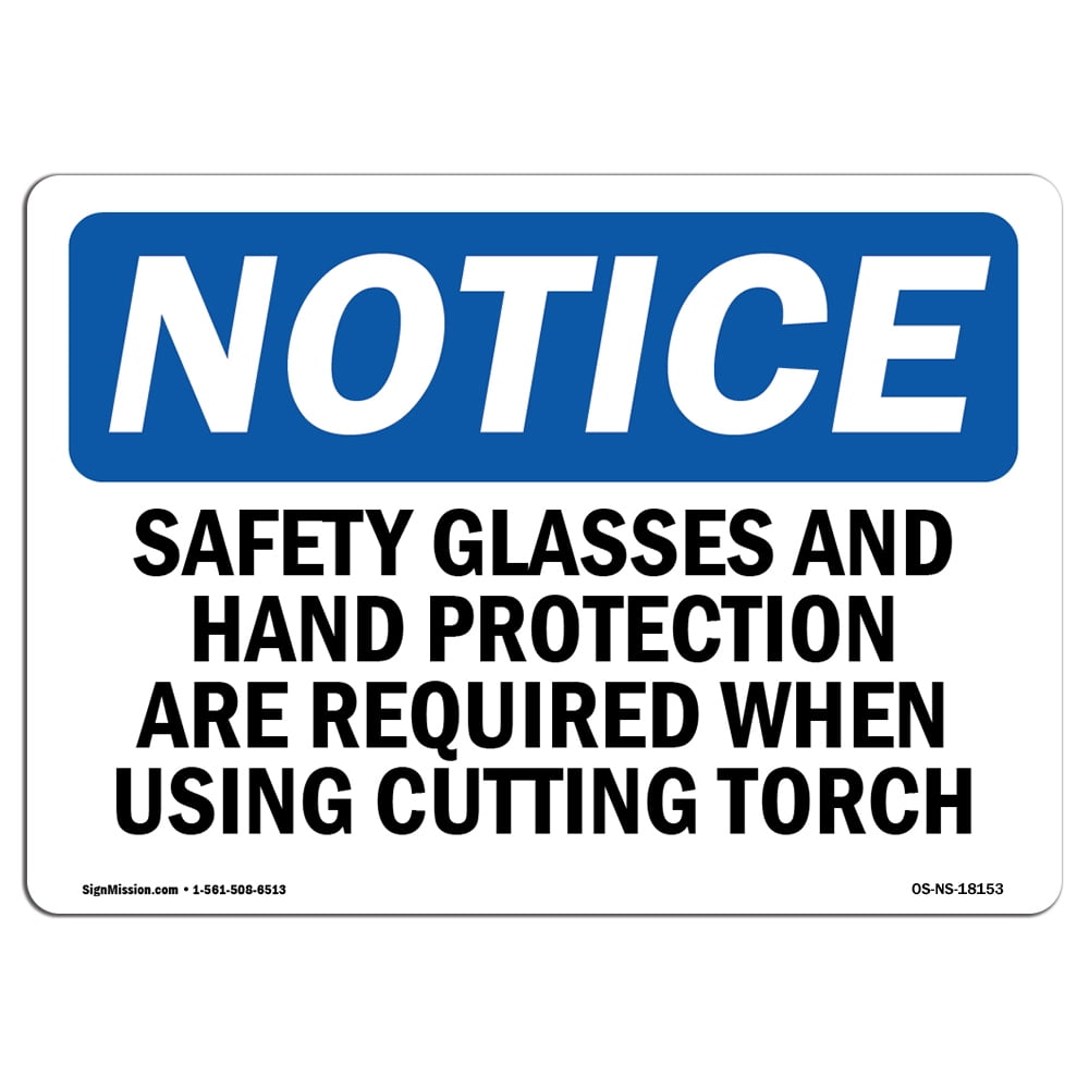 SignMission OS-NS-A-1218-L-18153 12 x 18 in. OSHA Notice Sign - Safety ...
