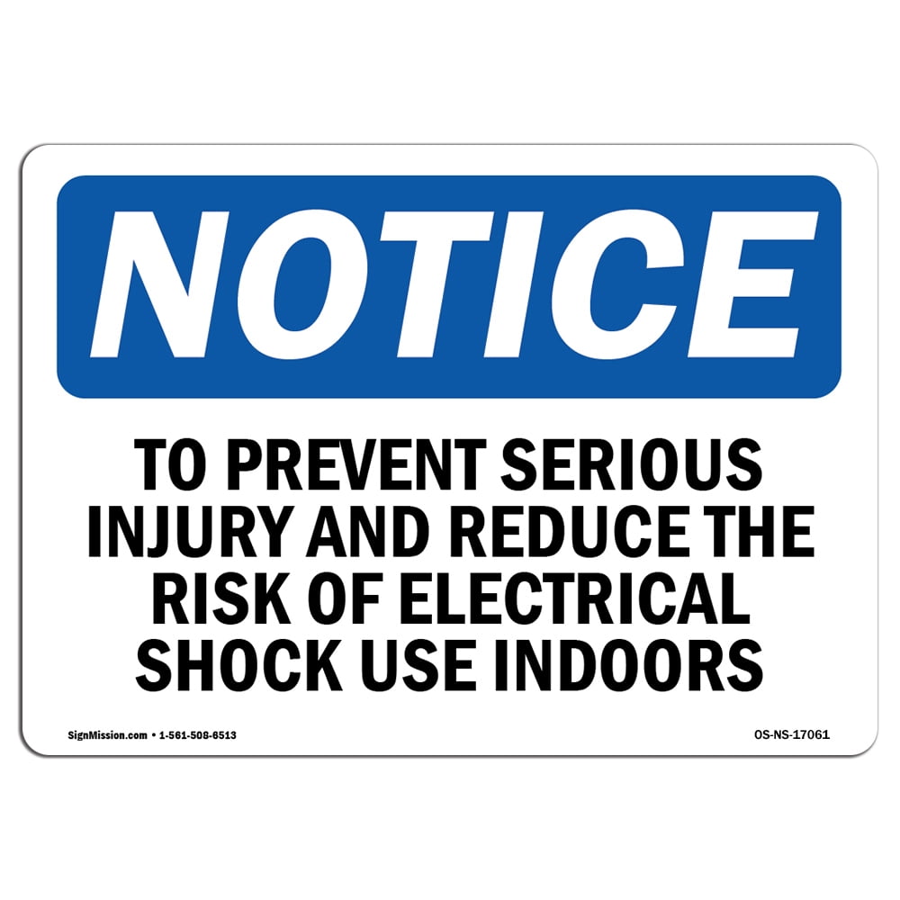 OSHA Notice Sign - OSHA Shock Hazard Sign | Aluminum Sign | Protect ...