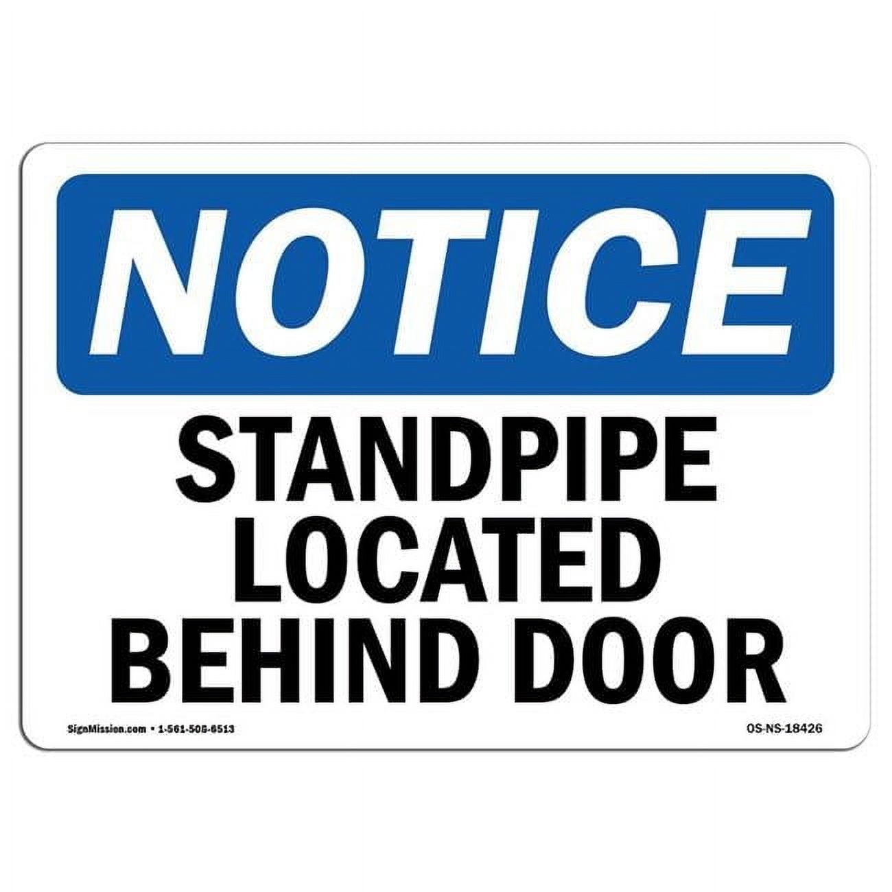 SignMission OS-NS-A-1218-L-18426 12 x 18 in. OSHA Notice Sign ...
