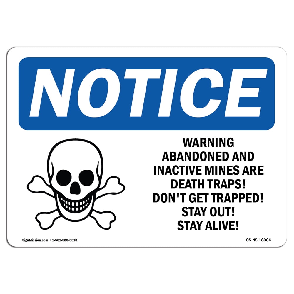 SignMission OS-NS-A-1218-L-18904 12 x 18 in. OSHA Notice Sign - Warning ...