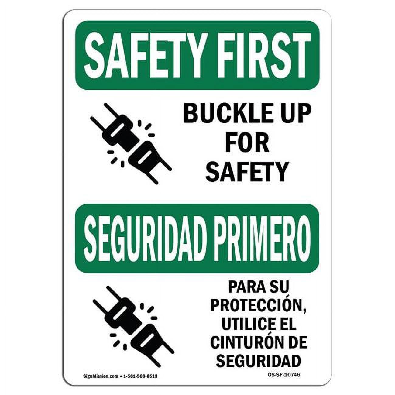 SignMission 12 x 18 in. OSHA Safety First Sign - The Following Chemical ...