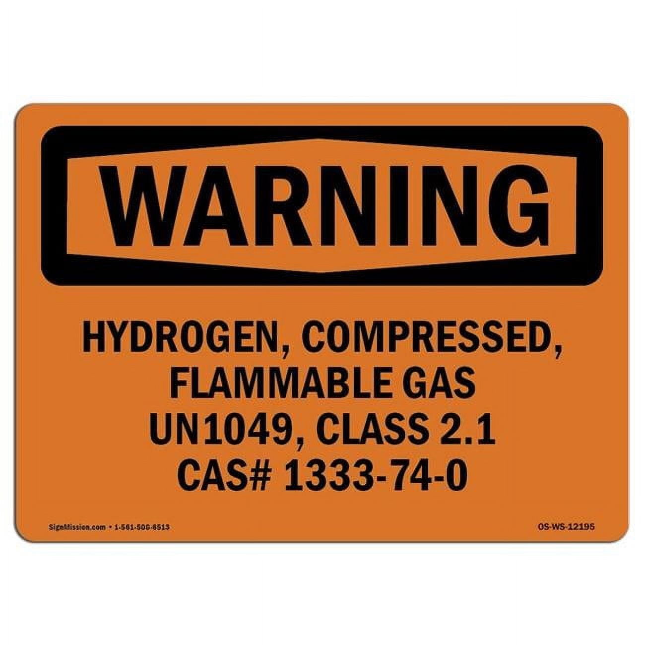SignMission OS-WS-A-1218-L-12195 12 x 18 in. OSHA Warning Sign ...