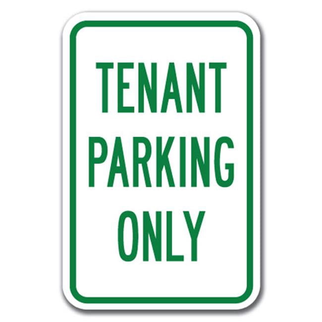 SignMission 12 x 18 in. Tenant Parking Only Heavy Gauge Aluminum Sign ...