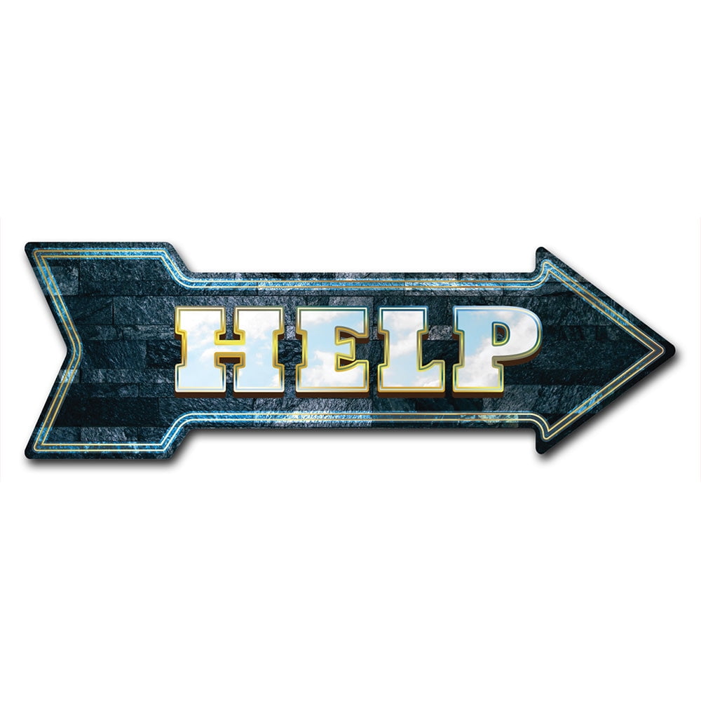 SignMission 12 x 36 in. Indoor & Outdoor Decor Direction Sticker Vinyl ...