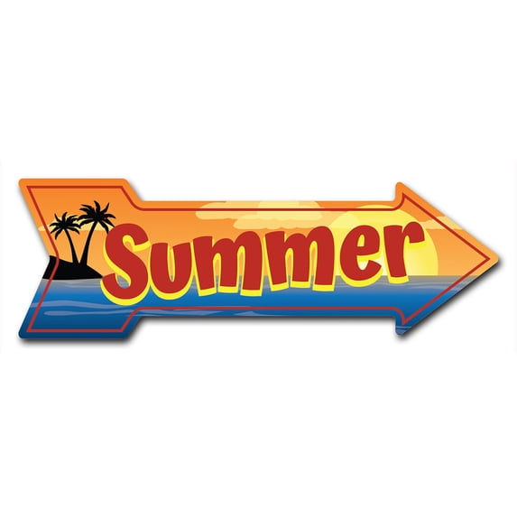 SignMission 12 x 36 in. Indoor & Outdoor Decor Direction Sticker Vinyl ...
