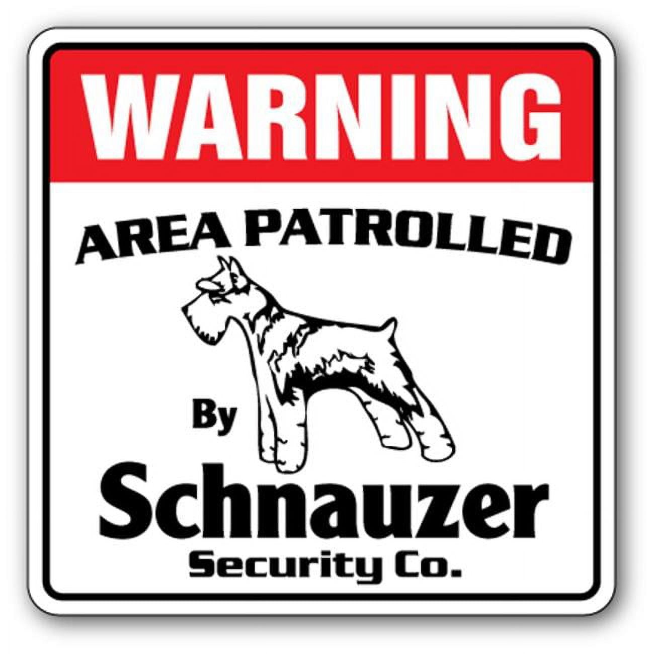 SignMission 12 x 8 in. Area Patrolled Dog Barking Guard Owner Breed Vet ...