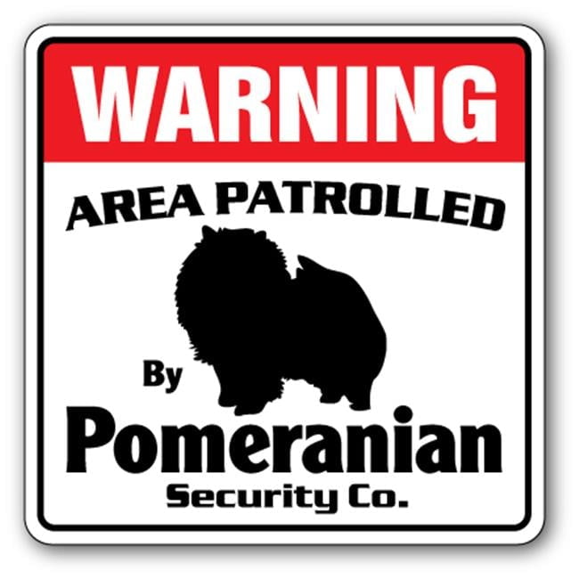 SignMission 12 x 8 in. Area Patrolled Pet Dog Gag Funny Warning Guard ...