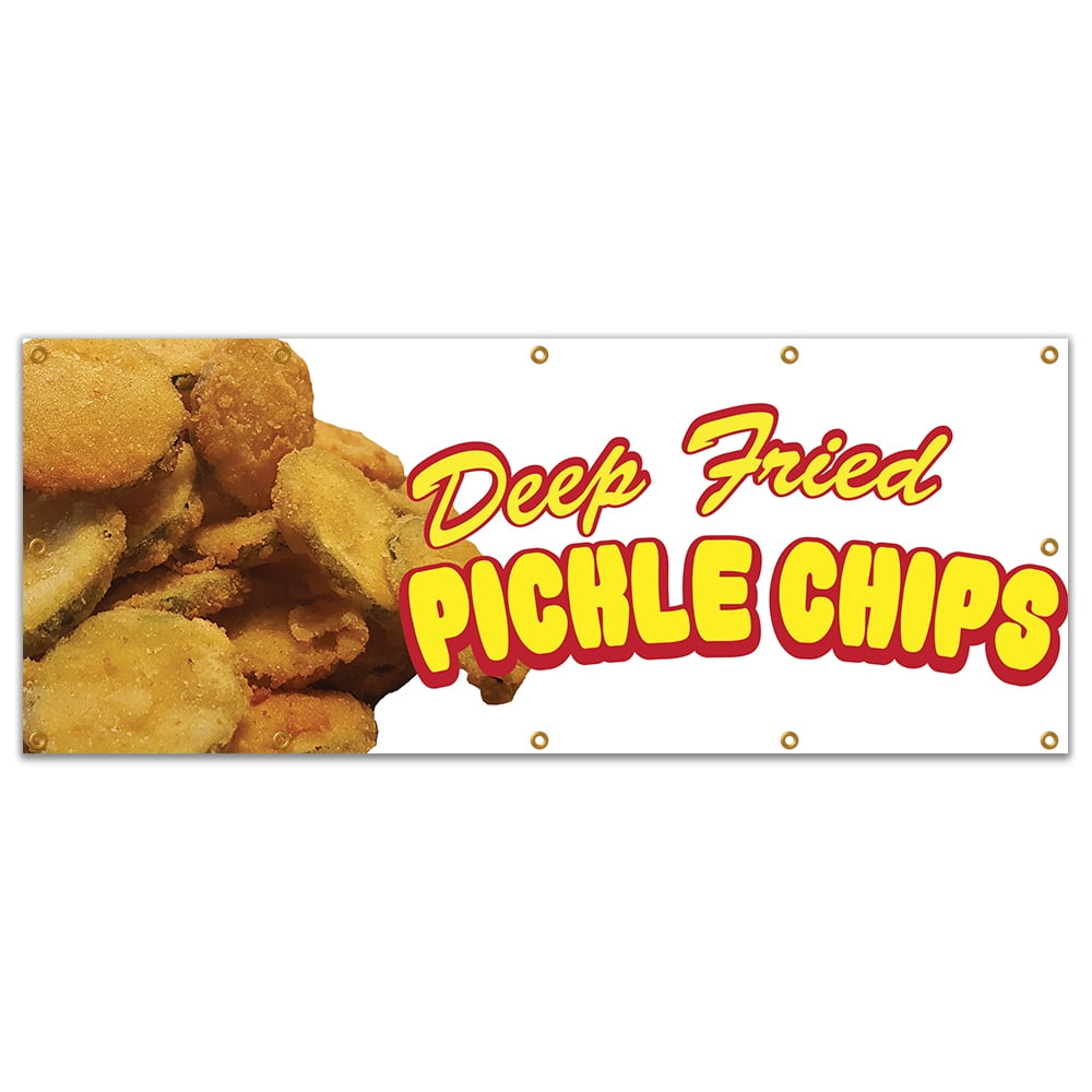 SignMission B-120 Pickle Chips19 120 in. Concession Stand Food Truck ...